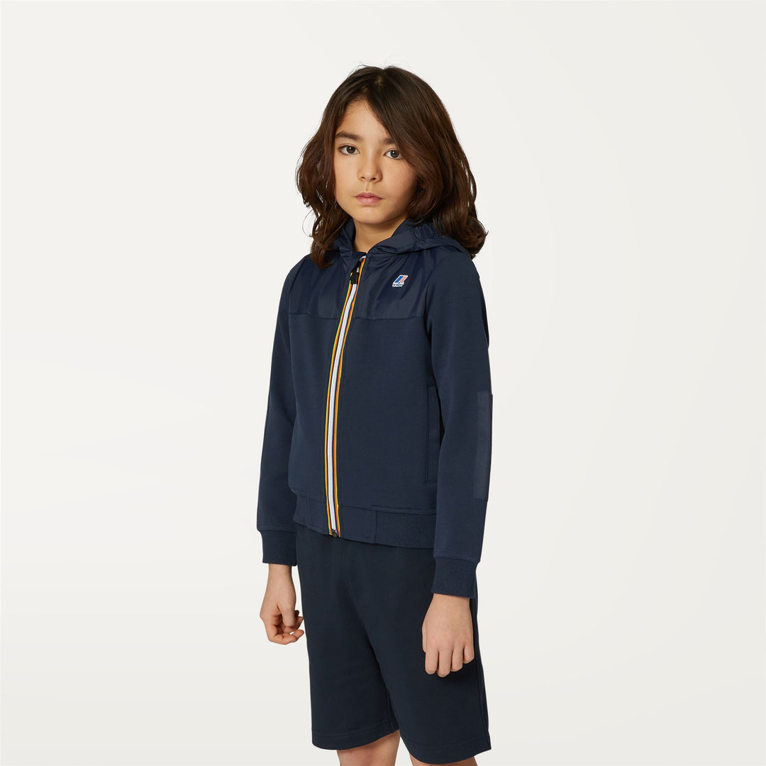 Fleece Kid unisex P. LE VRAI ARN UVP Jacket BLUE DEPTH
